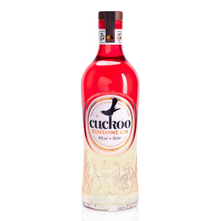 Cuckoo Sunshine Gin, Infused with Raspberries and Honey, Burnley ...