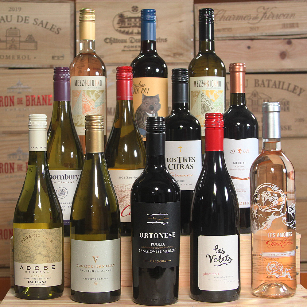 £105 mixed wine case (12 bottles) - Wright Wine & Whisky Company