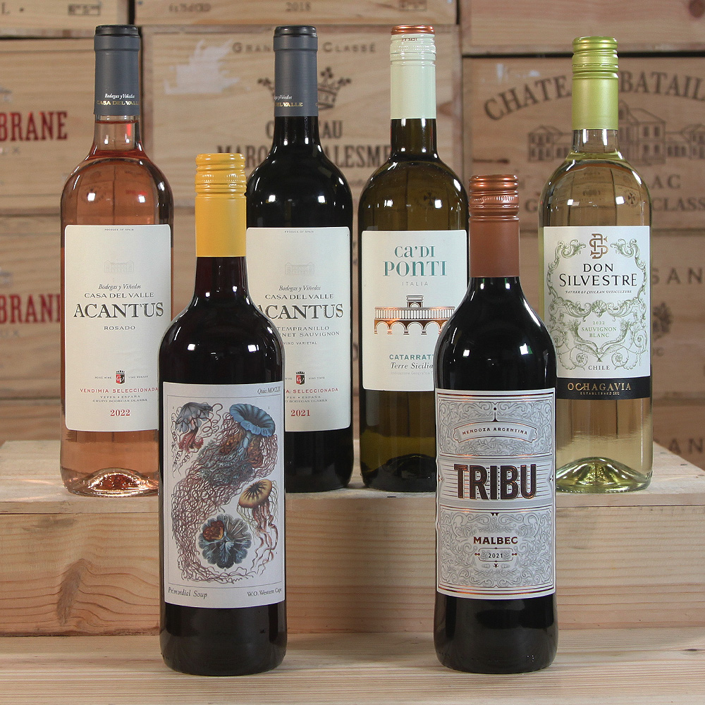 £45mixed wine case (6 bottles) - *local delivery only no courier ...