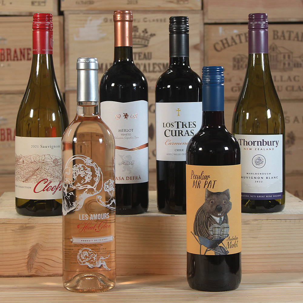 £52.50 mixed wine case (6 bottles) - Wright Wine & Whisky Company